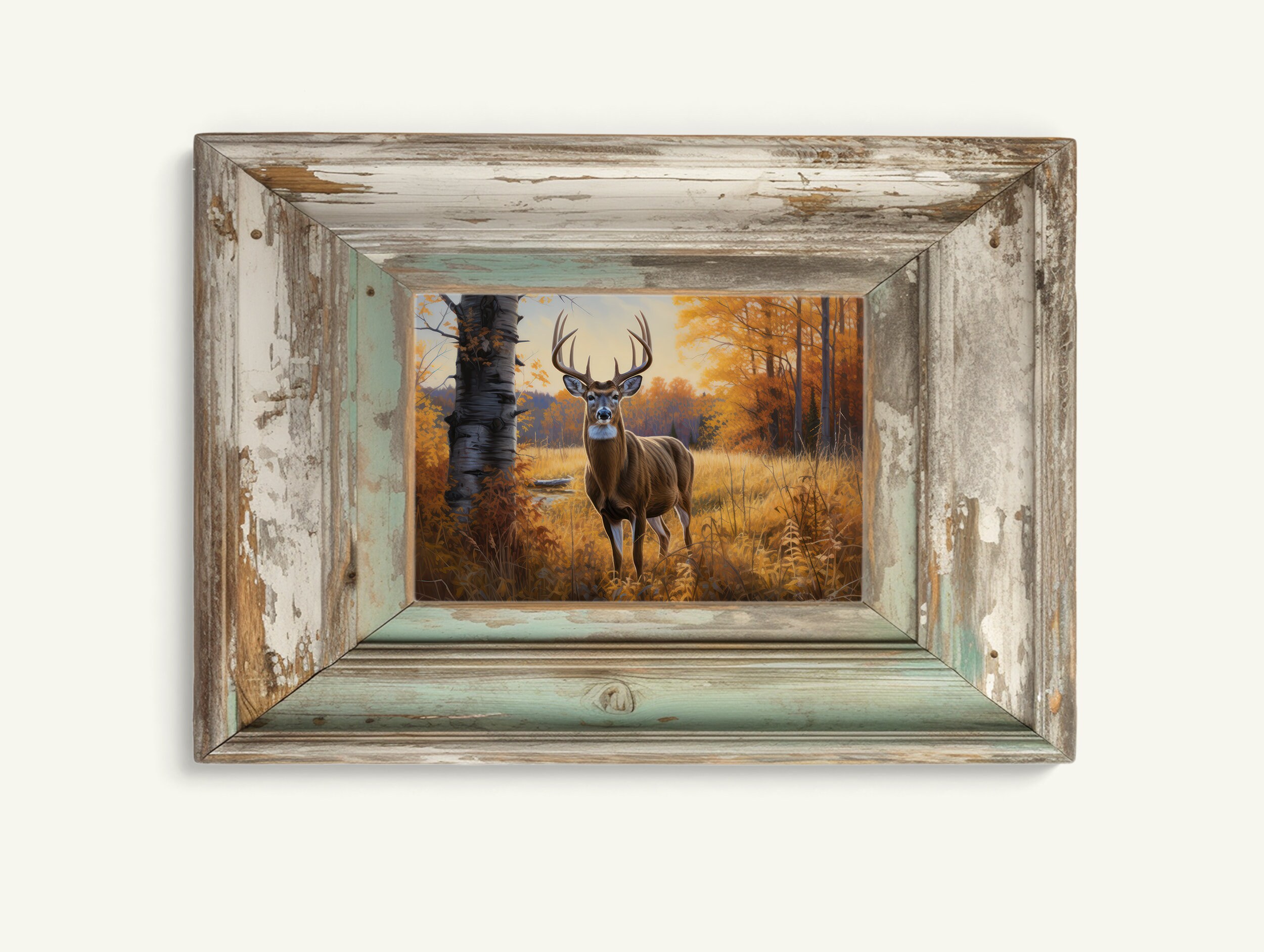 Whitetail Deer Wall Art, Printable Deer Décor, Digital Download Wall ...