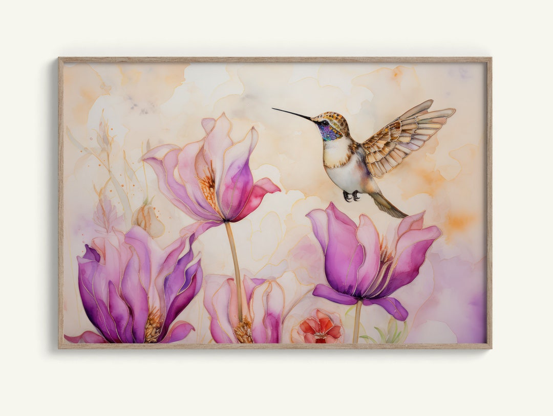 Hummingbird Wall Art, Printable Décor, Digital Download Wall Art ...