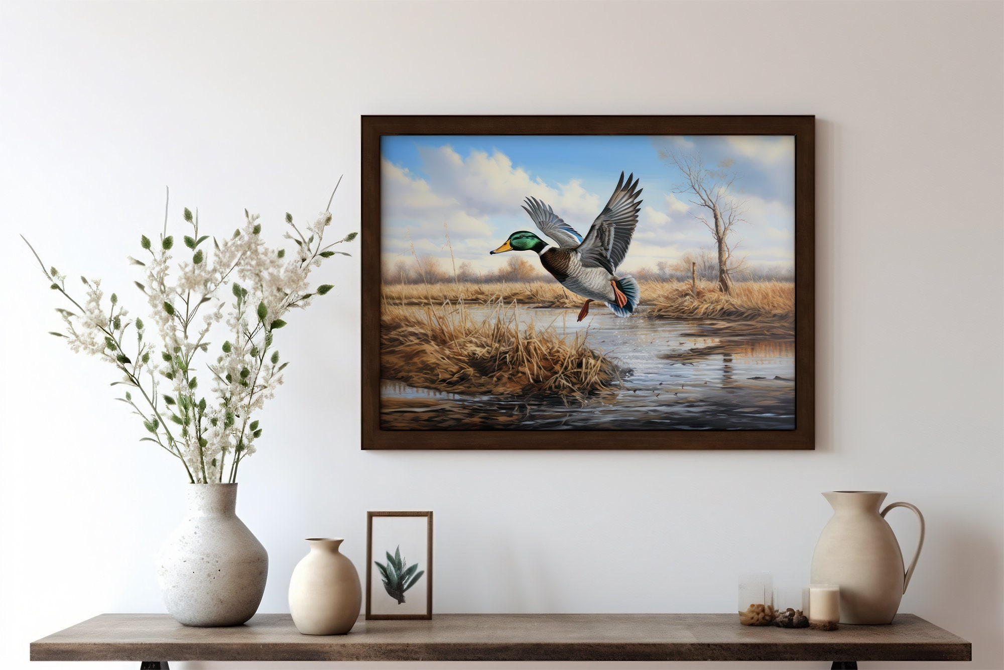 Mallard Duck Wall Art, Printable Country Décor, Digital Download Wall ...
