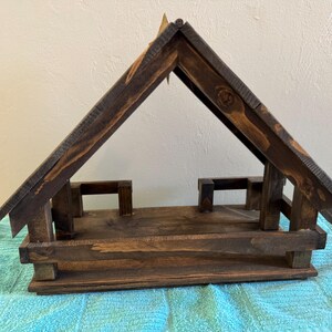 NEW STYLE Christmas Nativity Stable Crèche Handmade Small - Etsy