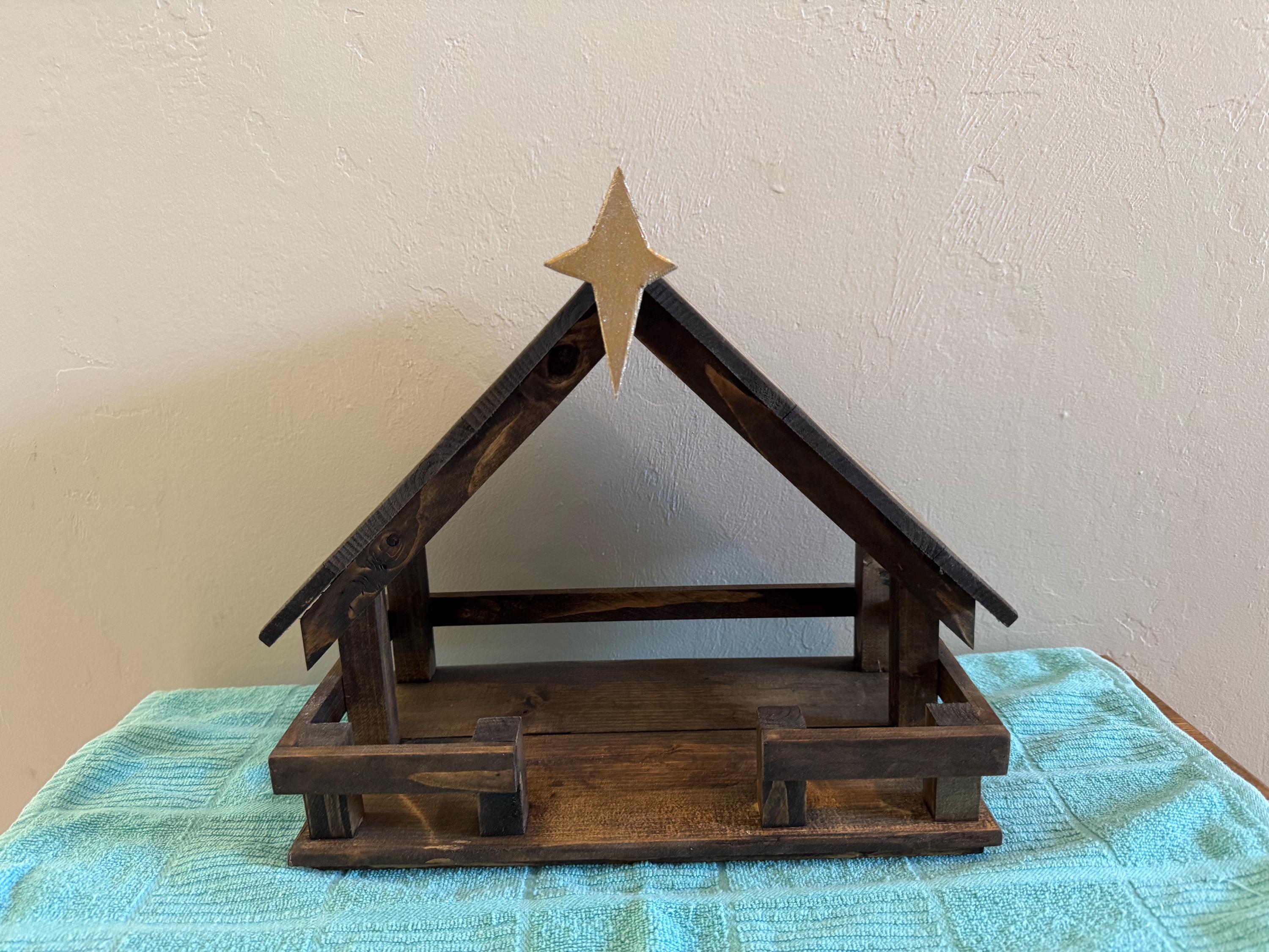 NEW STYLE Christmas Nativity Stable Crèche Handmade Small - Etsy