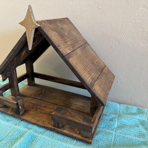 NEW STYLE Christmas Nativity Stable Crèche Handmade Small - Etsy
