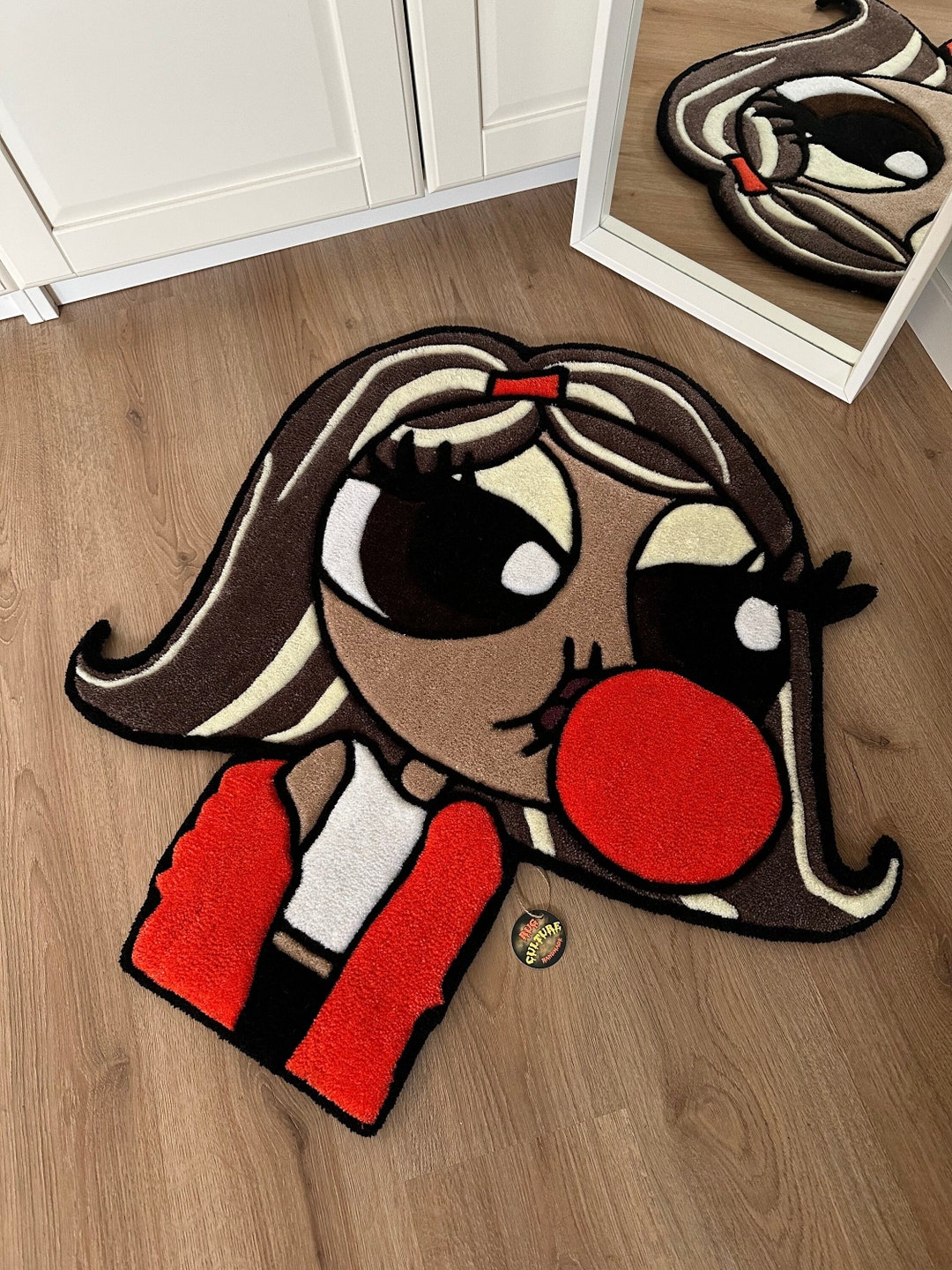 Handmade Tufted Wool Rug: Cartoon Character Kids Room Decor| READY TO ...