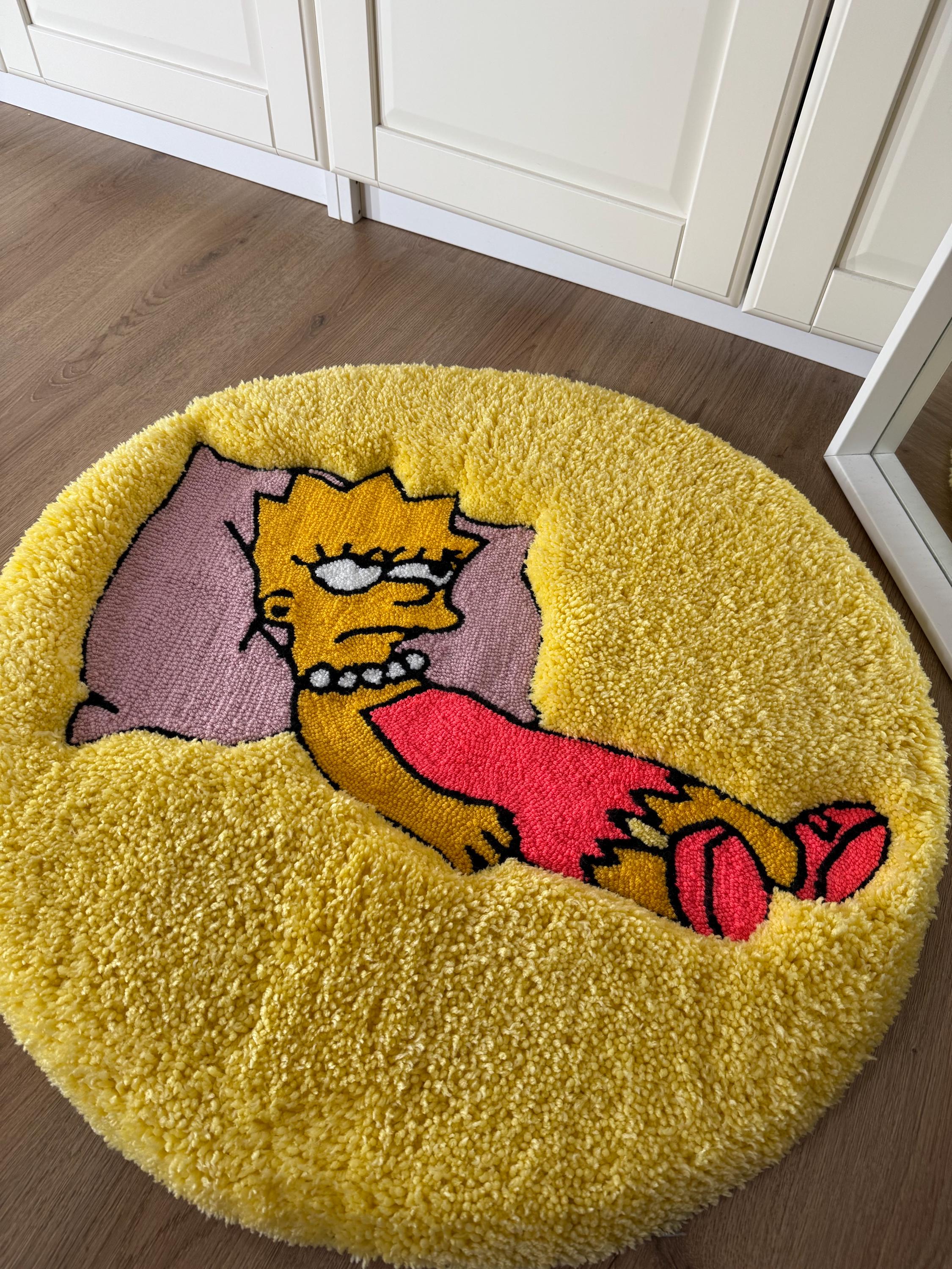 Handmade Tufted Cartoon Rug: 3D Floor Art (75cm) - Etsy