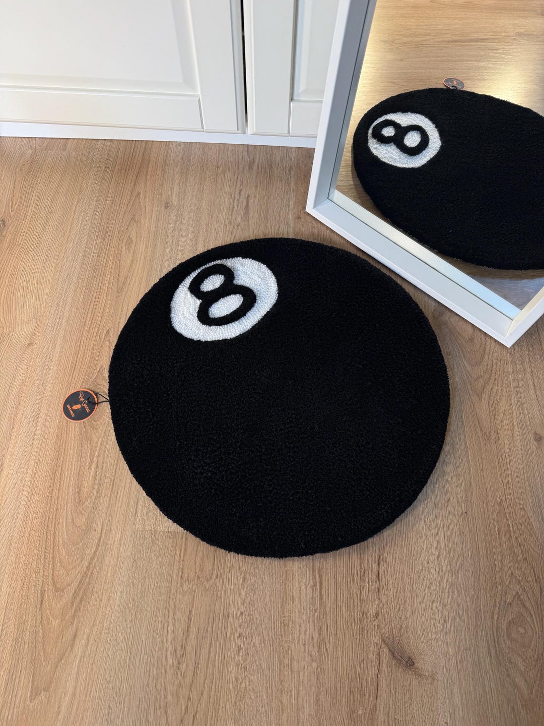 Handmade Tufted 8 Ball Rug: Unique Round Carpet| - Etsy