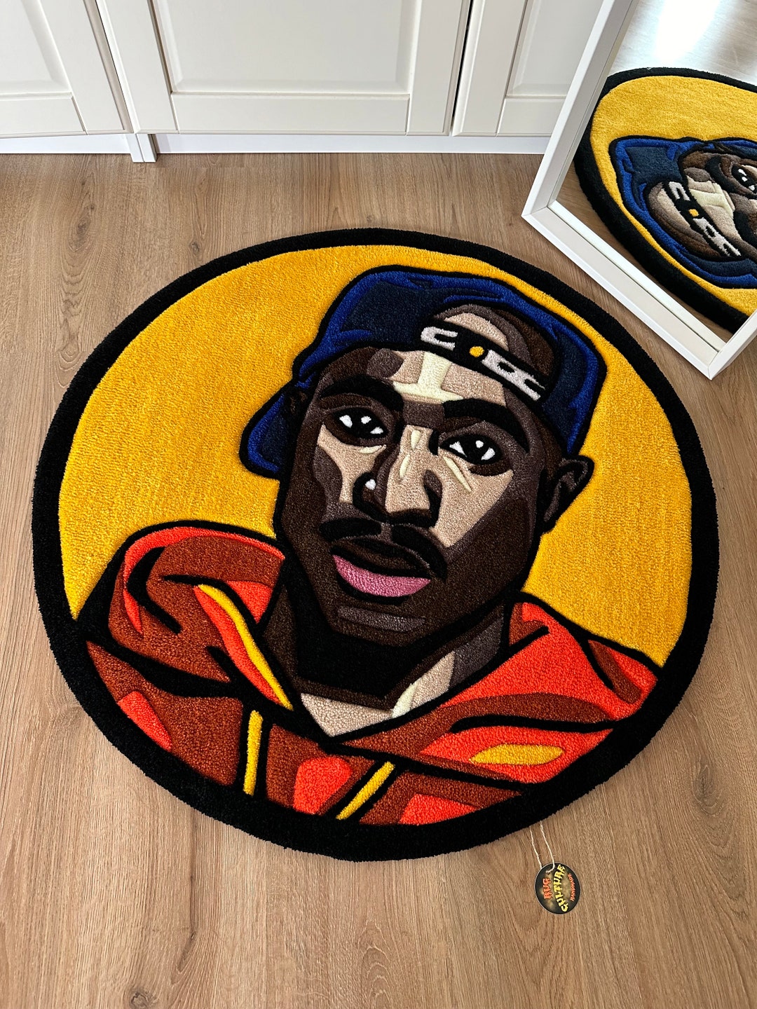 2pac Tufted Rug – Handmade Rapper Inspired Carpet – Hip-hop Home Decor ...