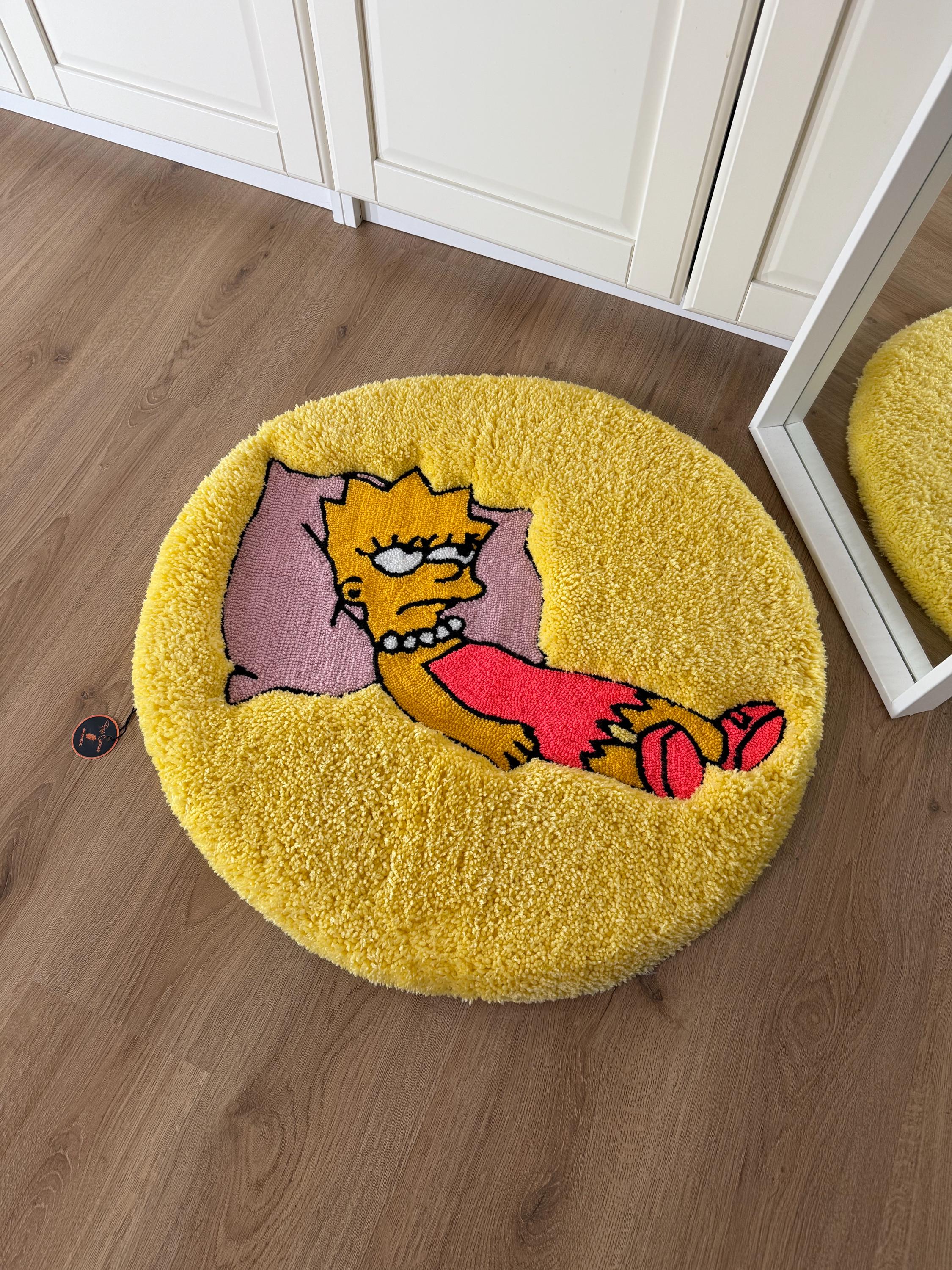 Handmade Tufted Cartoon Rug: 3D Floor Art (75cm) - Etsy
