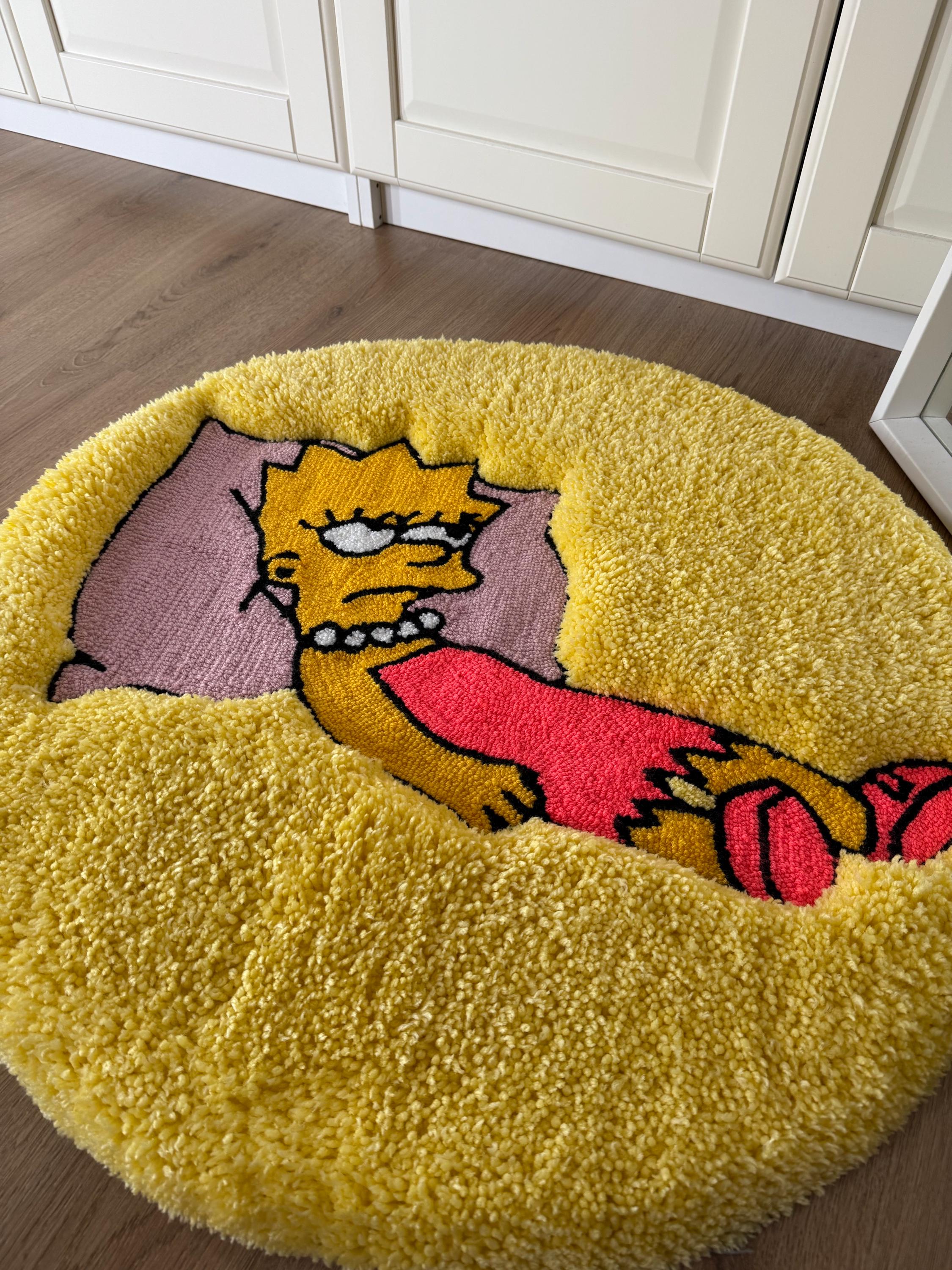 Handmade Tufted Cartoon Rug: 3D Floor Art (75cm) - Etsy
