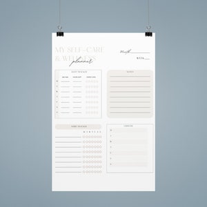 Self Care and Wellness Planner Self Care Planner to Do List Habit ...