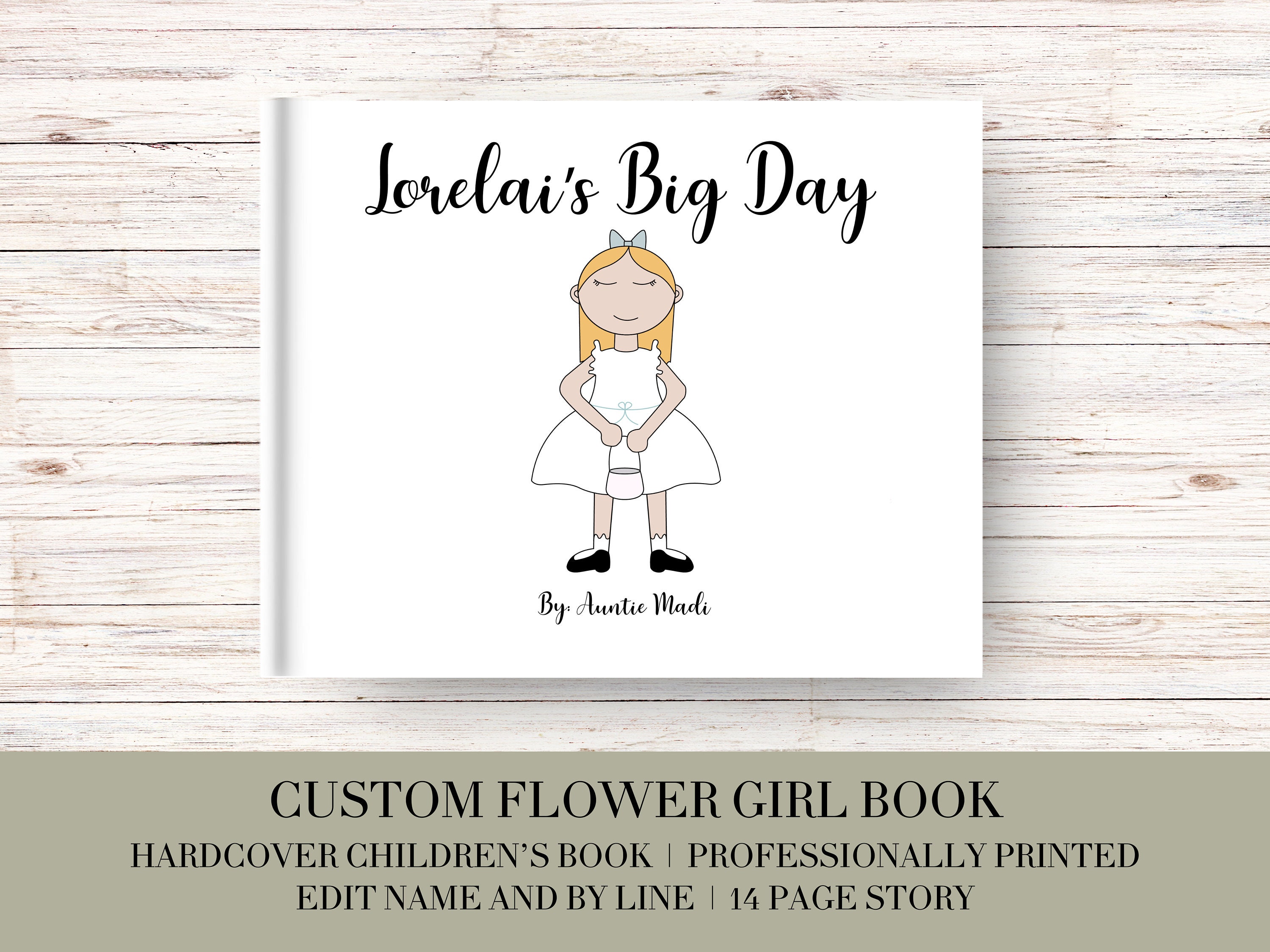Custom Flower Girl Proposal Book, Flower Girl Gift, Wedding Party Gifts ...