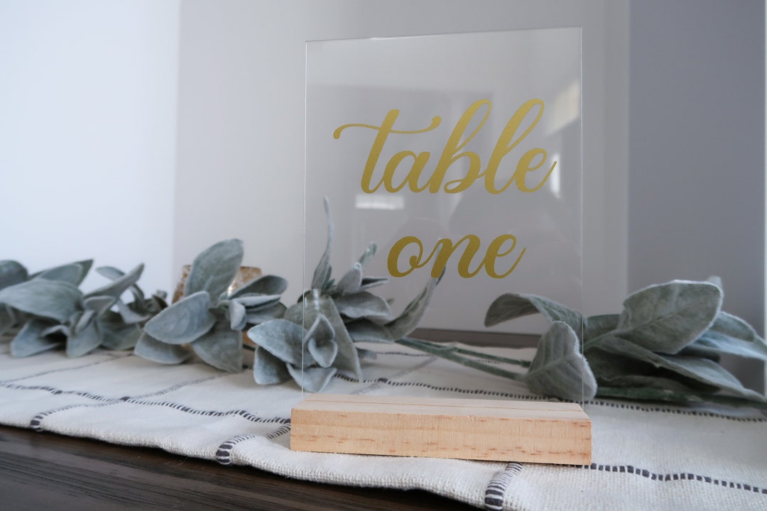 Wedding Reception Table Numbers, Table Signs, Wedding Style, Simple ...