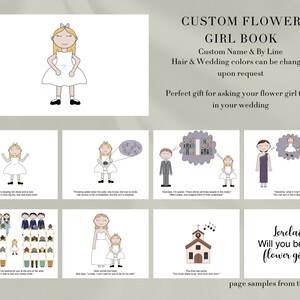 Custom Flower Girl Proposal Book, Flower Girl Gift, Wedding Party Gifts ...
