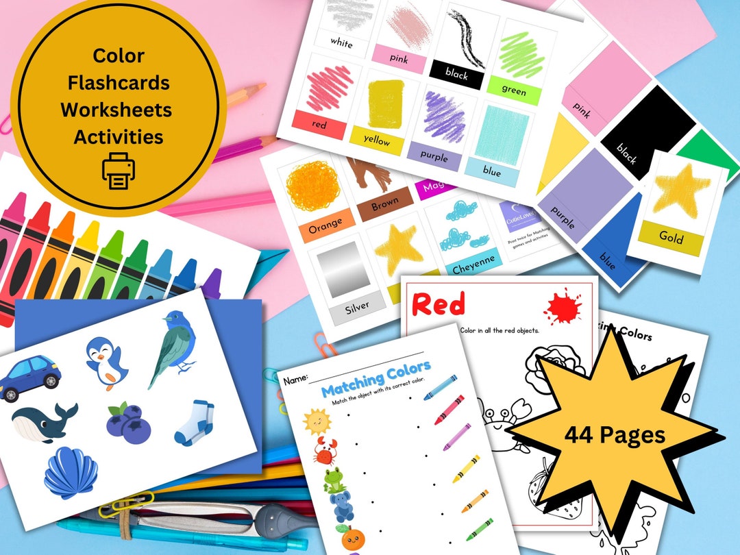 Preschool Colors / Flashcards , Worksheets Activities Montisory ...