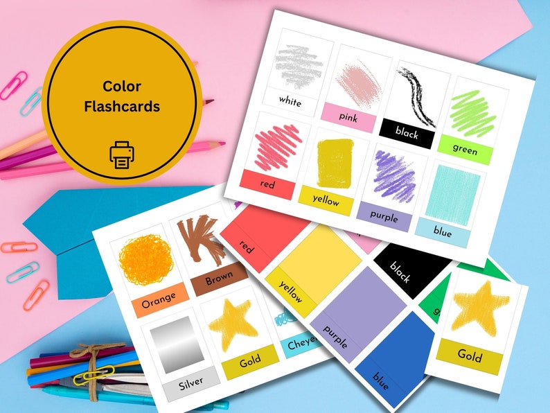 Preschool Colors / Flashcards , Worksheets Activities Montisory ...