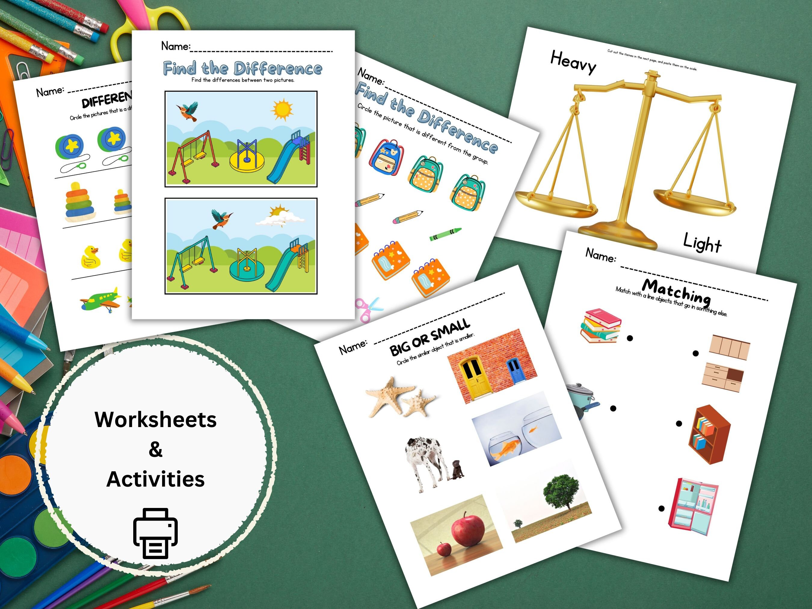 Differences, Antonyms, & Prepositions / Flashcards , Worksheets ...