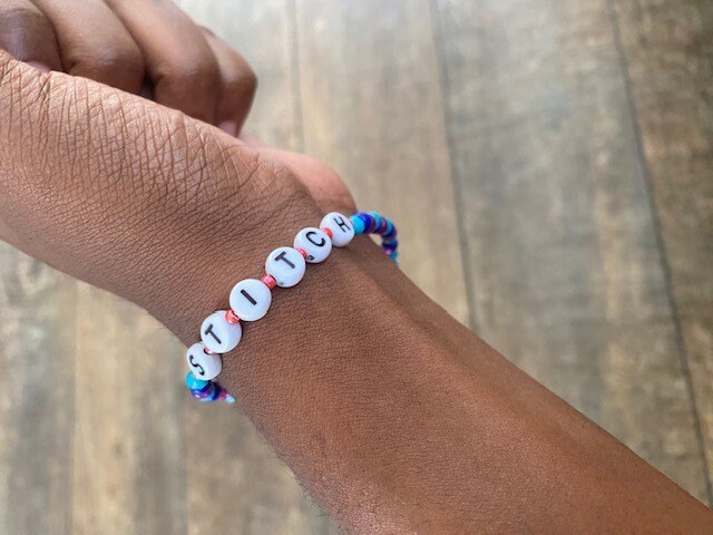 Lilo and Stitch - "stitch" - Friendship Seed and Letter Bead Bracelet ...