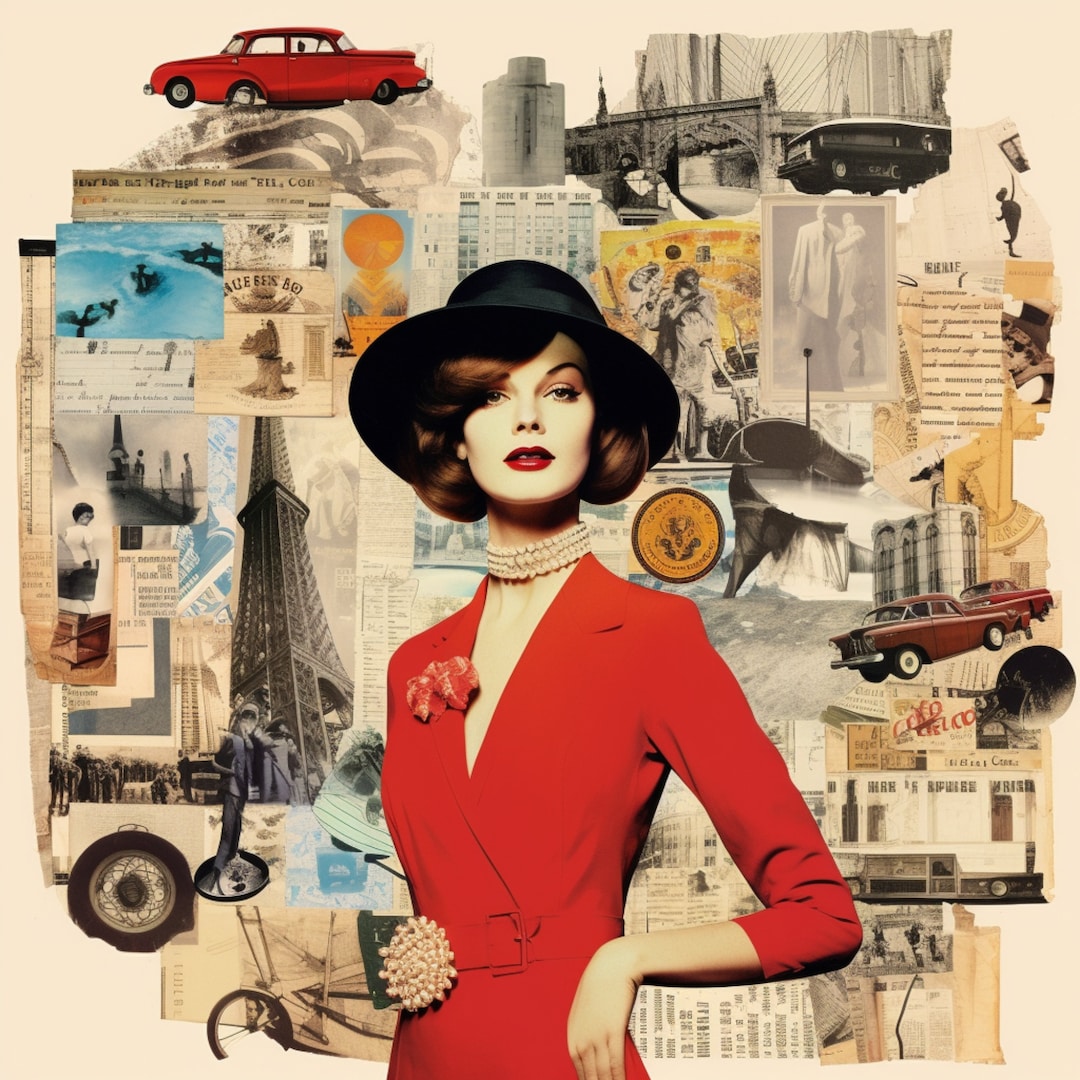 Timeless Treasures: Vintage Portrait Prints and Collages for Women With ...