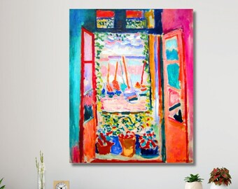 Henri Matisse the Open Window Canvas Wall Art - Etsy