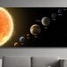 Solar System on Canvas Wall Art Print Poster, Space Artwork, Outer ...