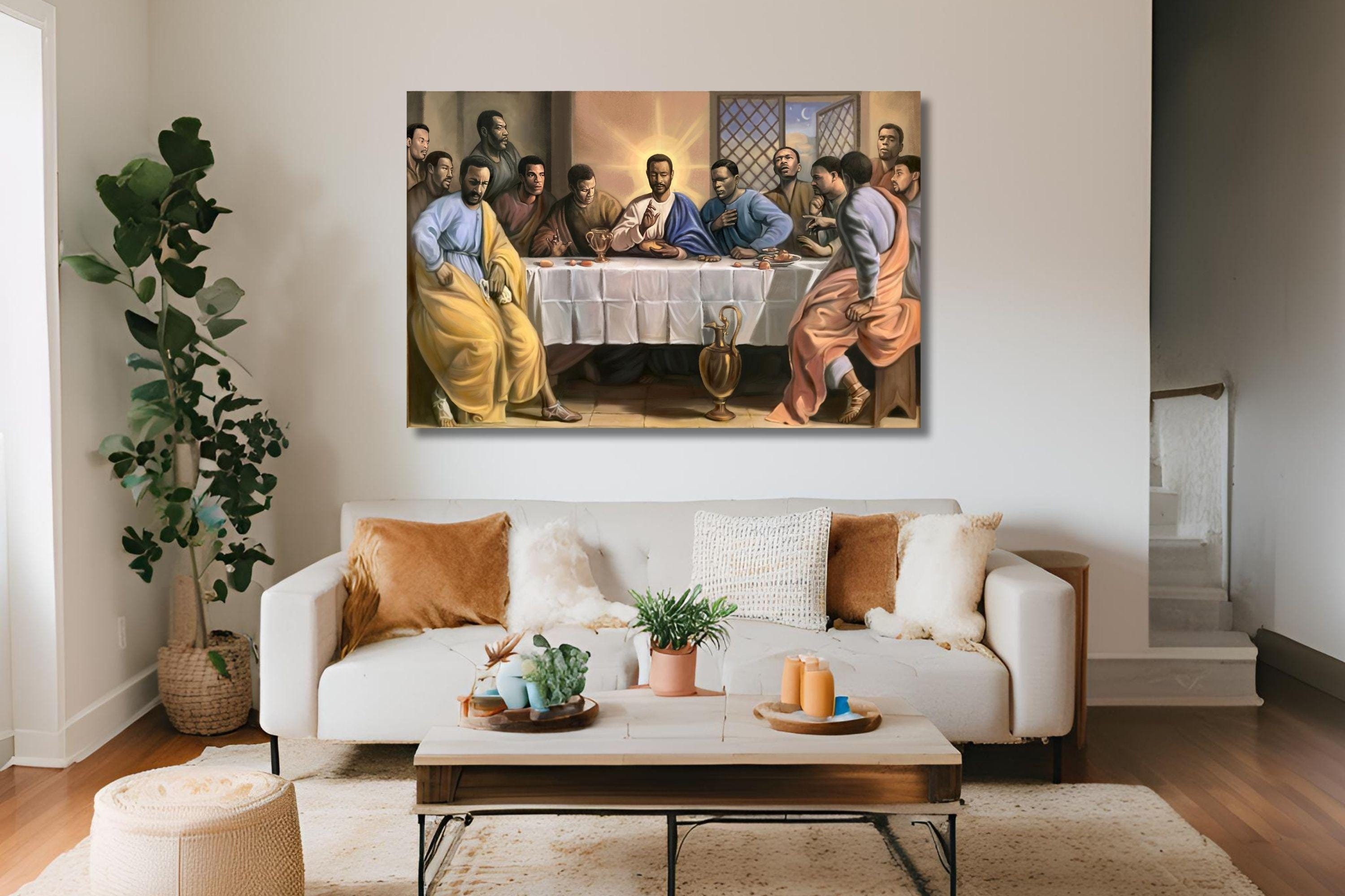 African American the Last Supper, Jesus Christ Decor, Christian Artwork ...