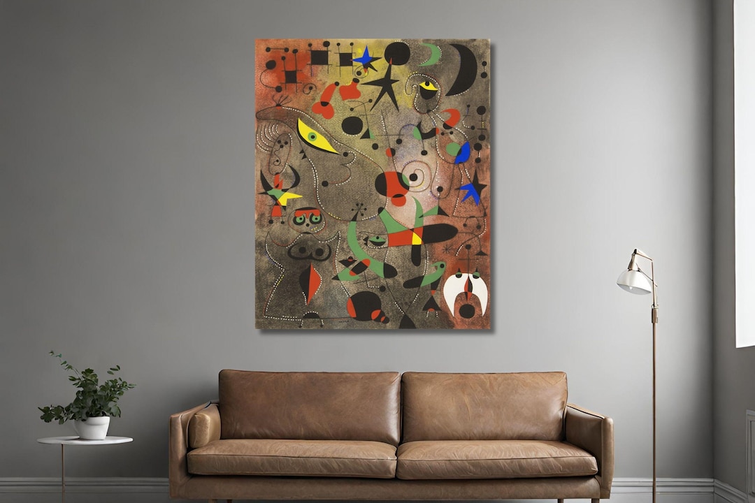 Joan Miro Canvas Art,miró Abstract Surrealism Print,ready to Hang or ...
