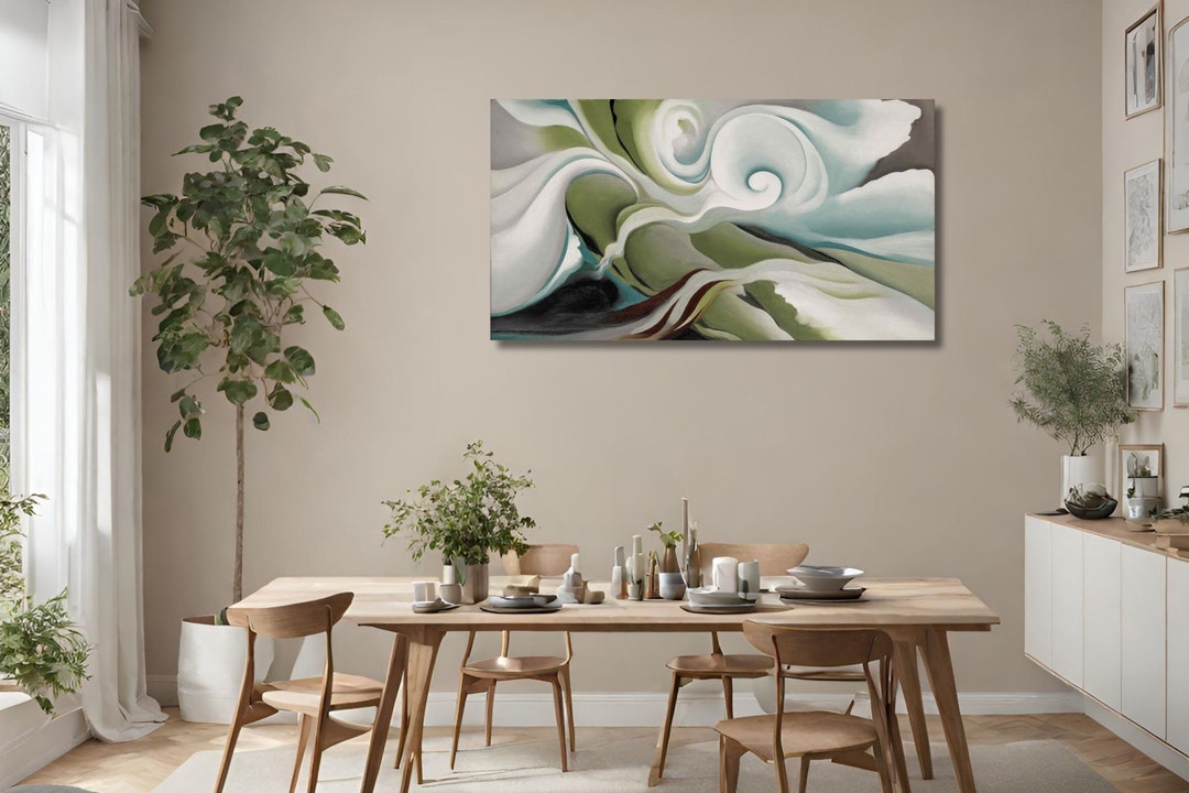 Georgia O'keeffe Kunst, Georgia O'keeffe Blumen Malerei Wandkunst ...