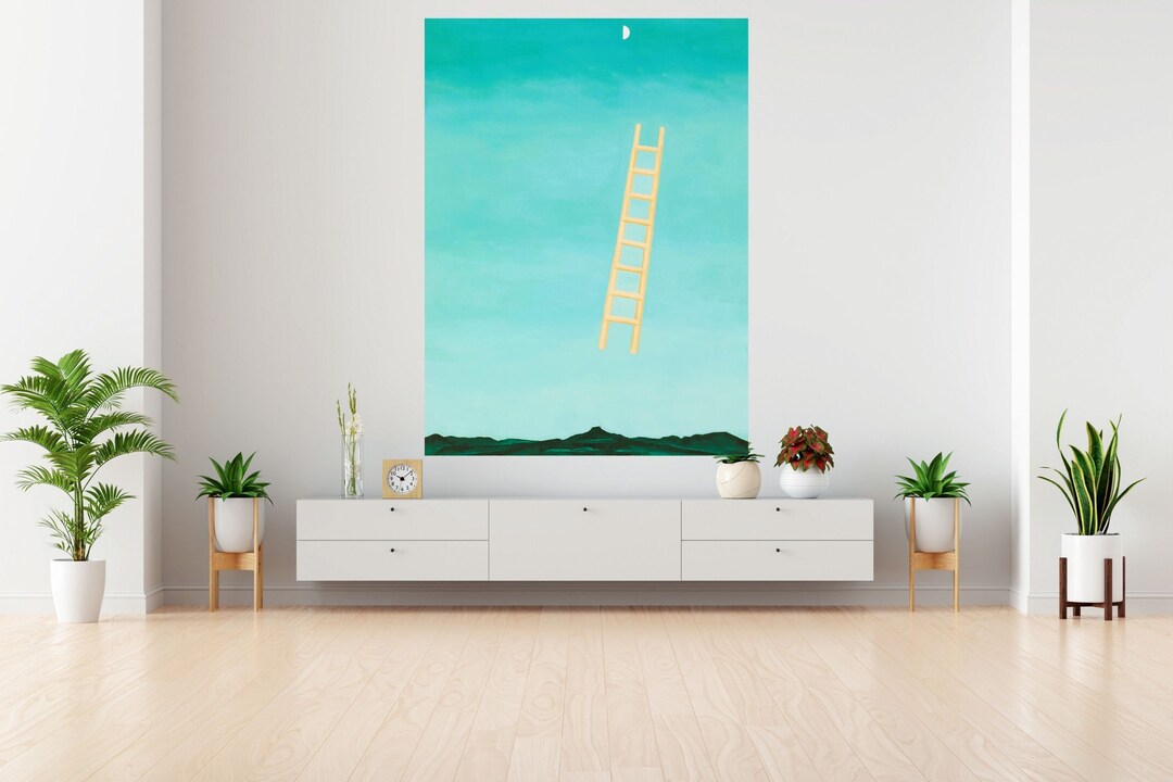 Georgia O'keeffe Canvas Art,ladder to the Moon,abstract Poster ...