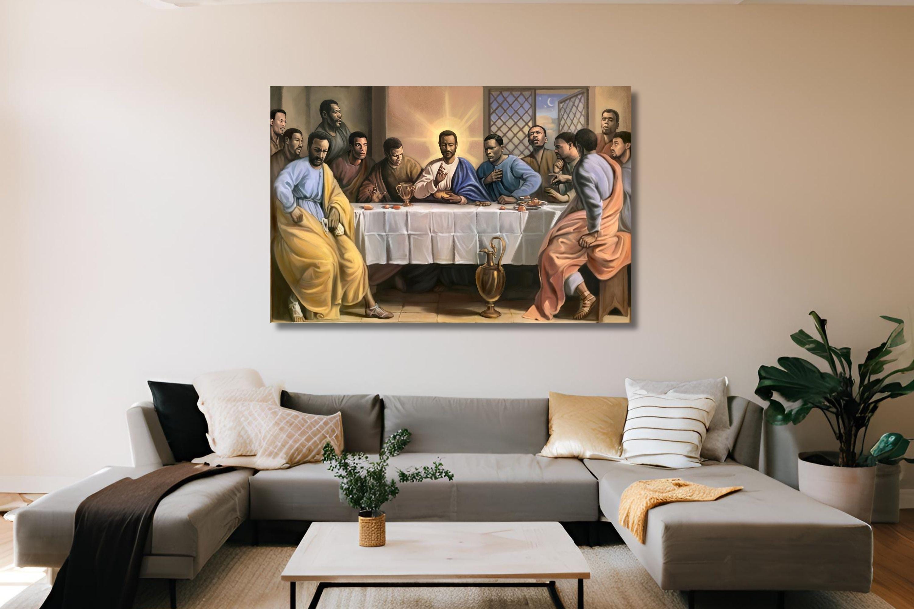 African American the Last Supper, Jesus Christ Decor, Christian Artwork ...