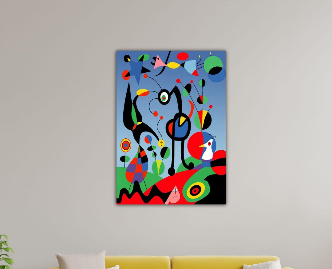 Joan Miro the Garden 1925 Canvas Joan Miró Canvas Art,joan Miro Artwork ...