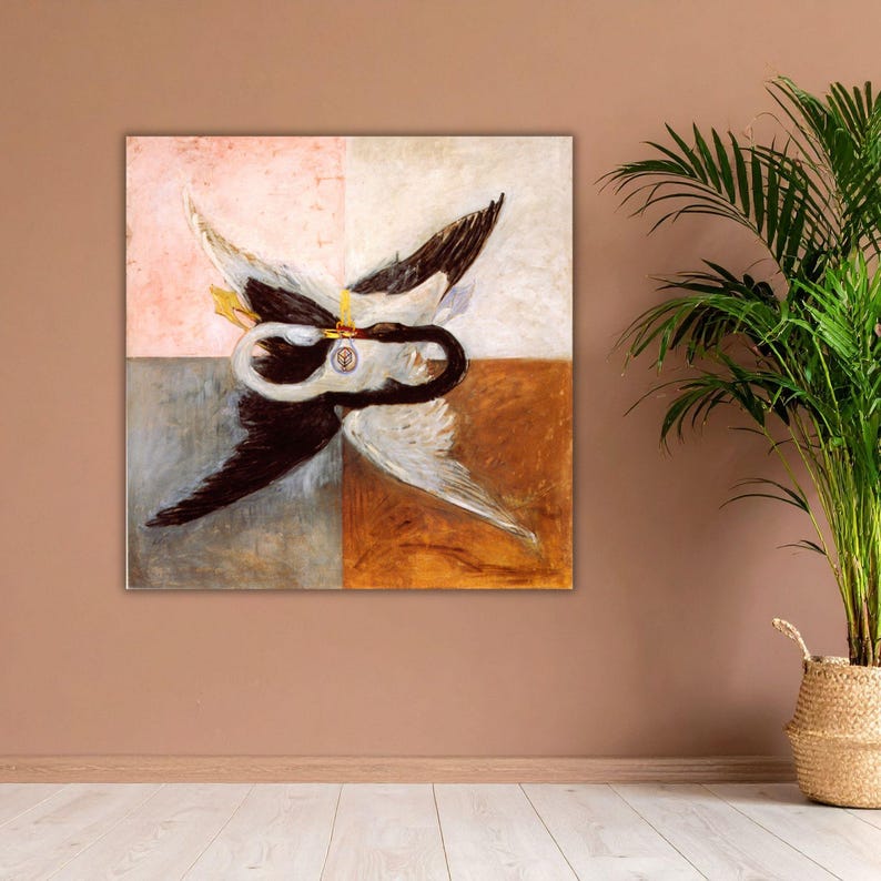 Hilma Af Klint Svanen 1914 Canvas Svanen 1914 Sacred Geometry Print ...