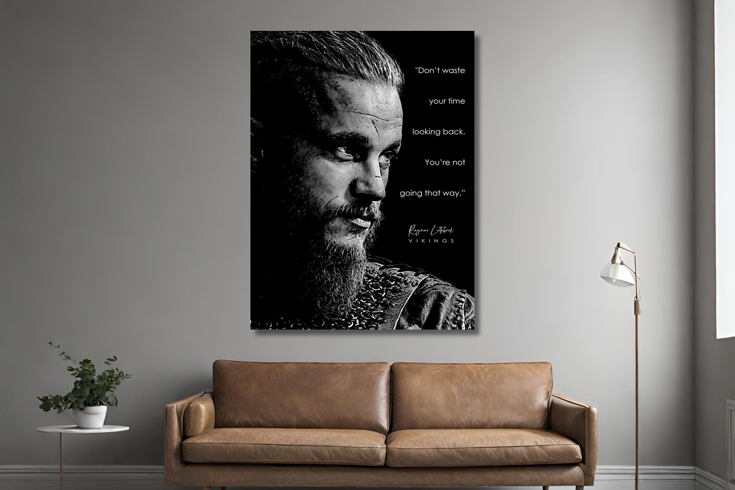 Ragnar Lodbrok, Ragnar Lodbrok Canvas, Viking Canvas Art, Ragnar ...