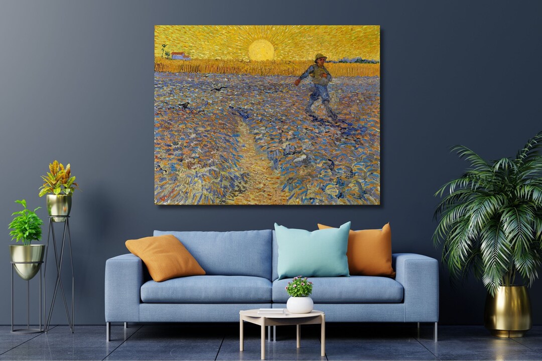 Vincent Van Gogh Sower at Sunset (1888) Print, Reproduction Painting ...