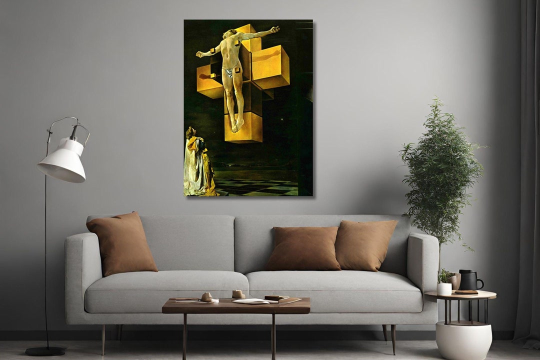 Salvador Dali Christ of St John of the Cross Canvas Wall Art, Exhibition Print, Crucifixion ...