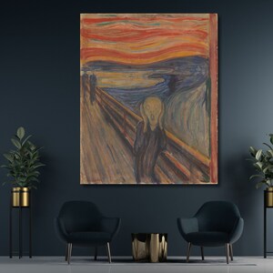 Edvard Munch, the Scream (1893), Painting Poster Print, Wall Art Print ...
