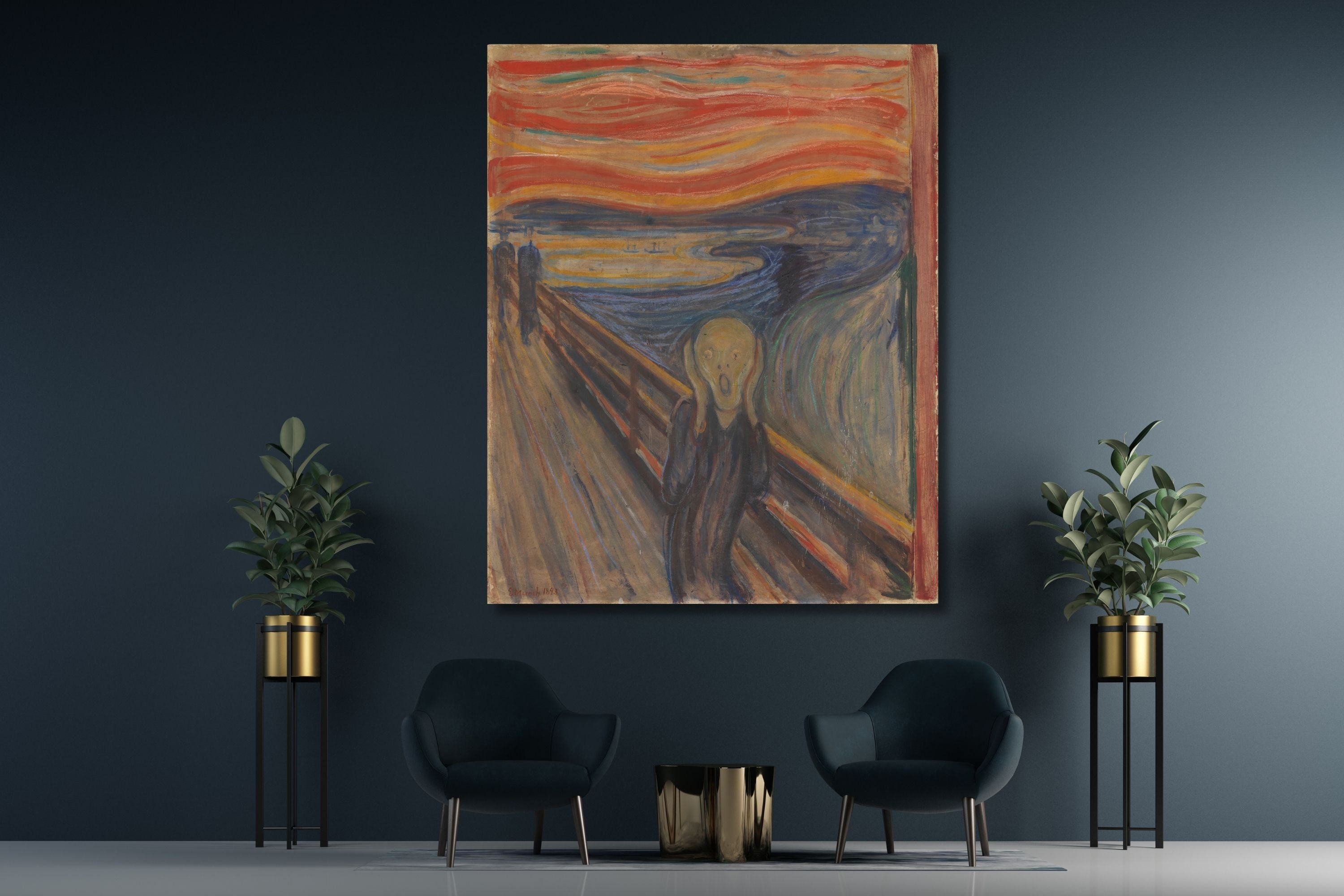 Edvard Munch, the Scream (1893), Painting Poster Print, Wall Art Print ...