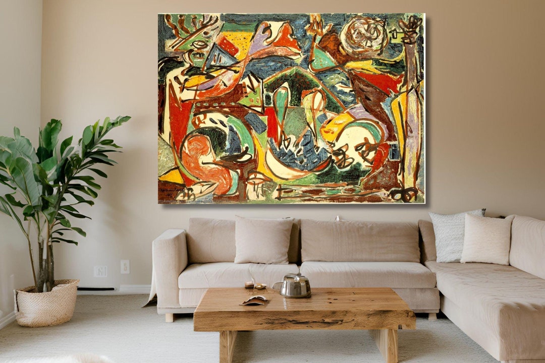 Jackson Pollock the Key Canvas Art,jackson Pollock Artwork,jackson ...