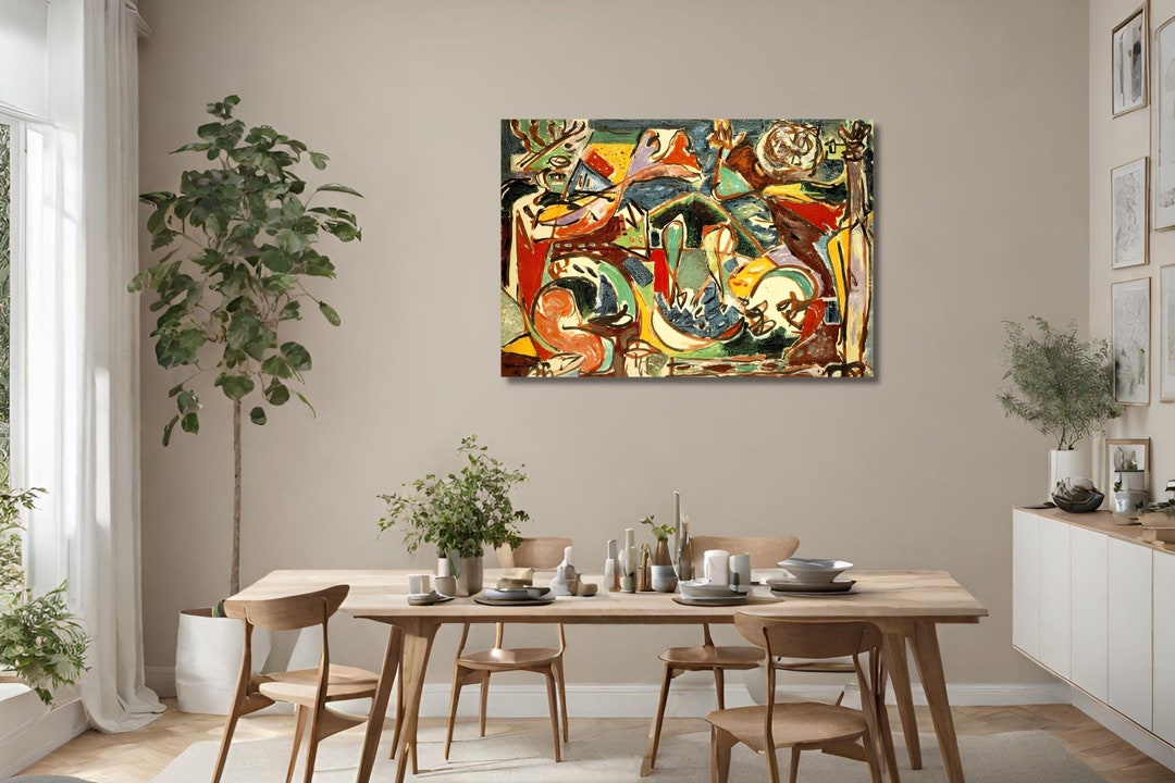 Jackson Pollock the Key Art Canvas Wall Art, Jackson Pollock Artwork ...