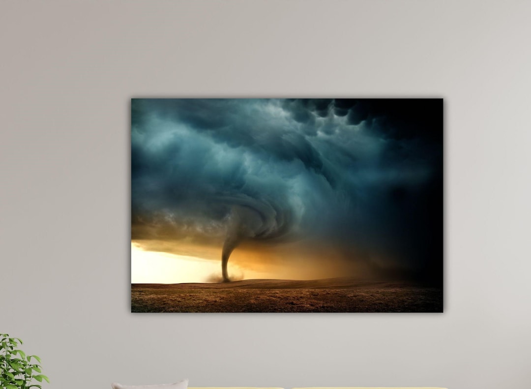Clouds Storm Wall Art the Wind Tornado Printing Nautical Decor Clouds ...