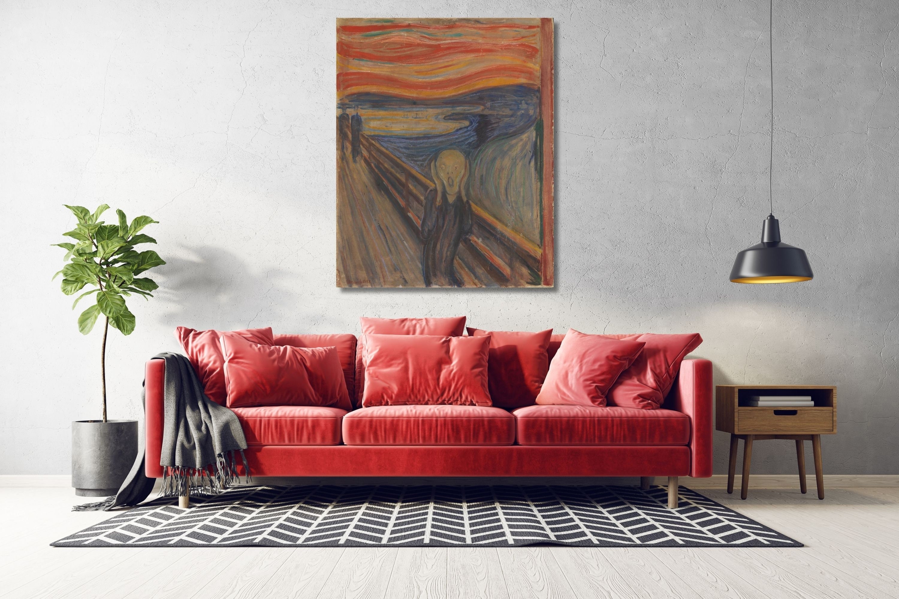 Edvard Munch, the Scream (1893), Painting Poster Print, Wall Art Print ...