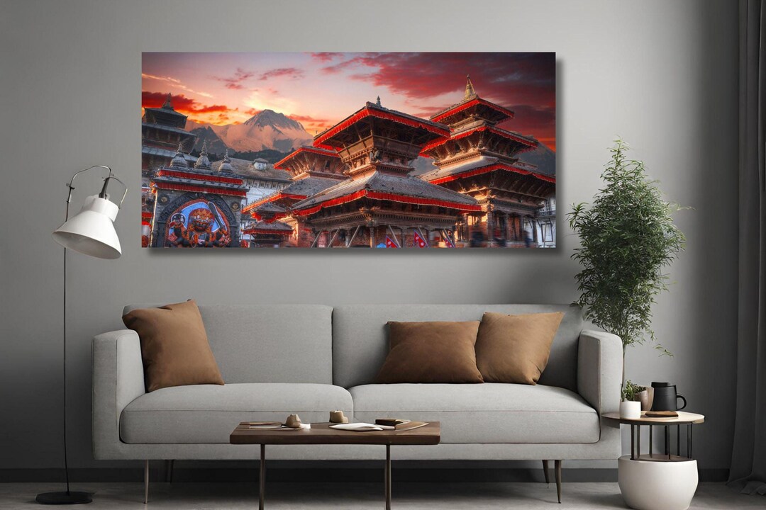 Nepal Ancient City Canvas Art, Zen Wall Art Kathmandu Valley Patan ...