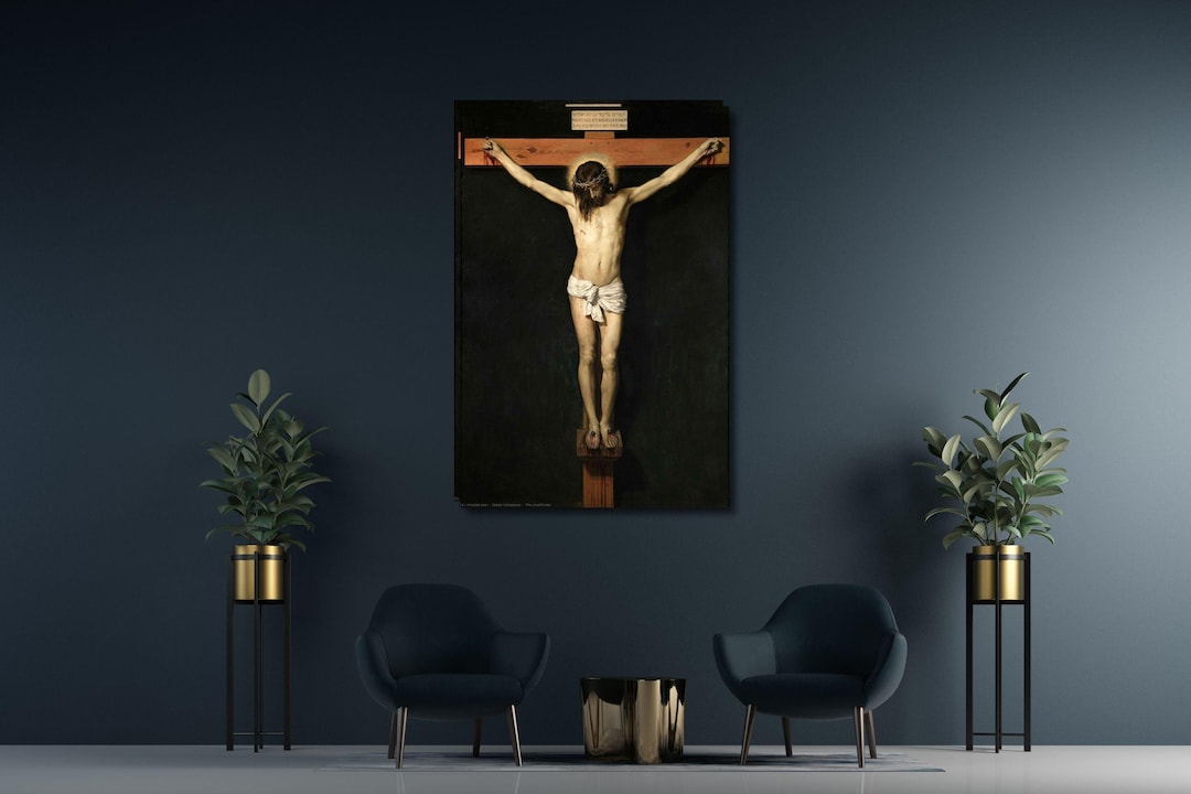Christ Crucified 1632 by Diego Velazquez Canvas Wall Art, Christian ...