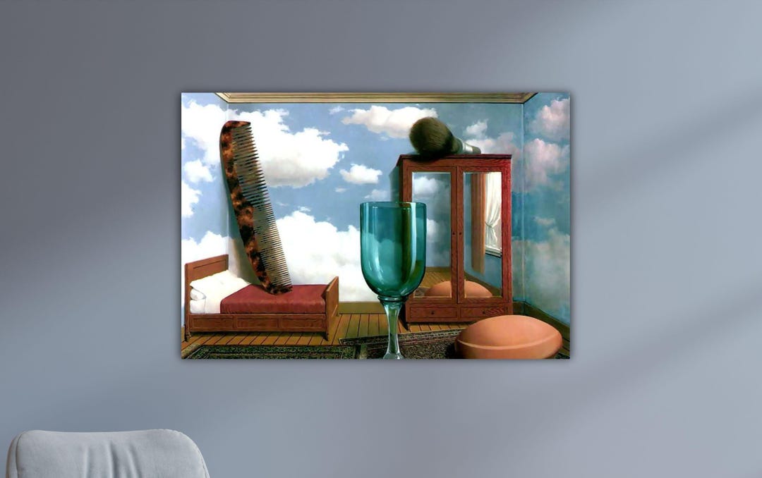 Rene Magritte Personal Values 1952 Wall Art Rene Magritte Canvas Rene ...