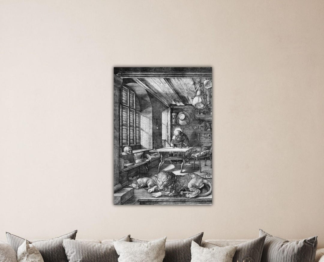 Albrecht Dürer St Jerome in His Study Poster Dürer Reading Girl Canvas ...