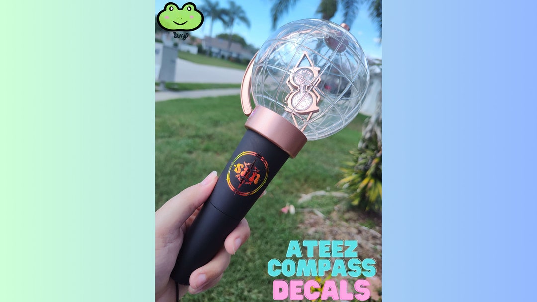 Ateez Lightstick Compass Decal Kpop Decals - Etsy