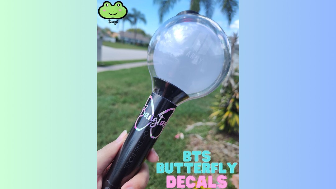 Butterfly BTS Decals KPOP Lightstick Decals - Etsy