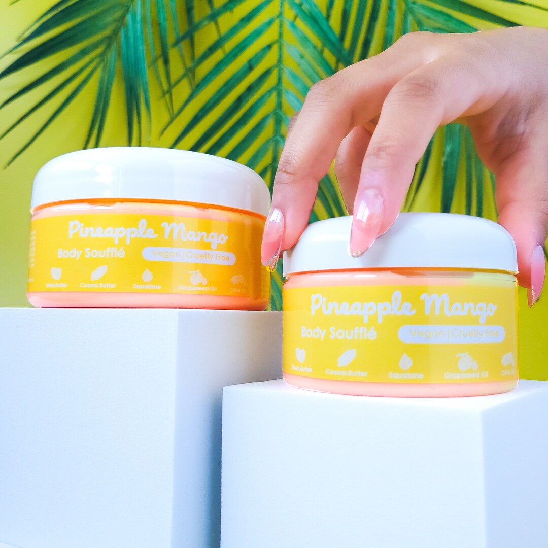 Pineapple Mango Body Souffle, Moisturizing Cream for Super Dry Skin ...