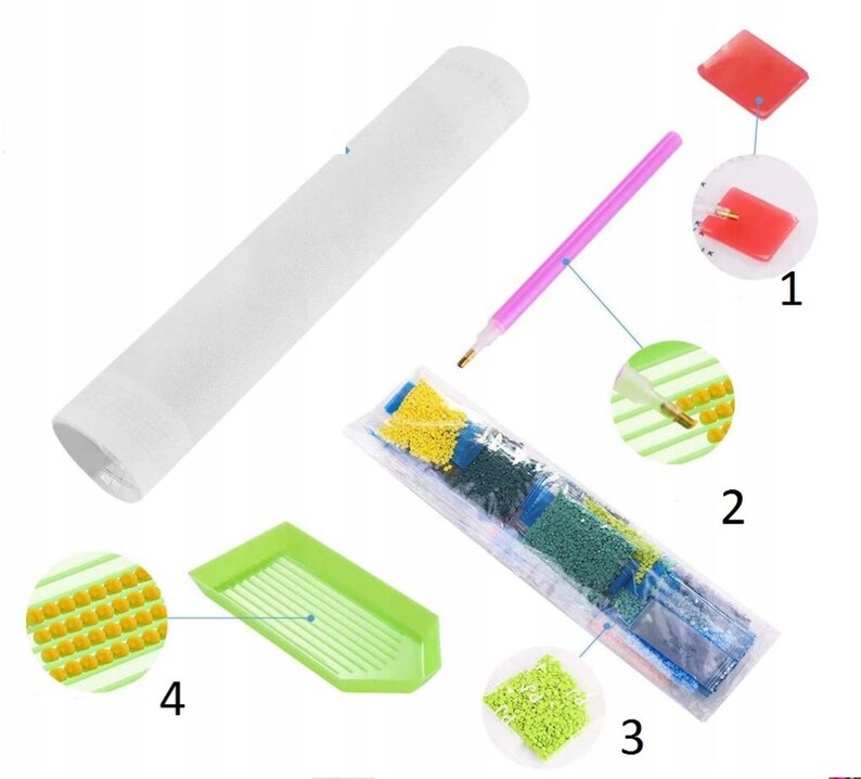 Diamond Painting Kit Red Rose 5D DIY Diamond Set With - Etsy