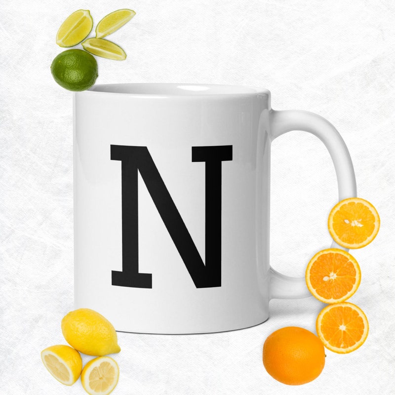 Letter N Coffee Mugs - Etsy