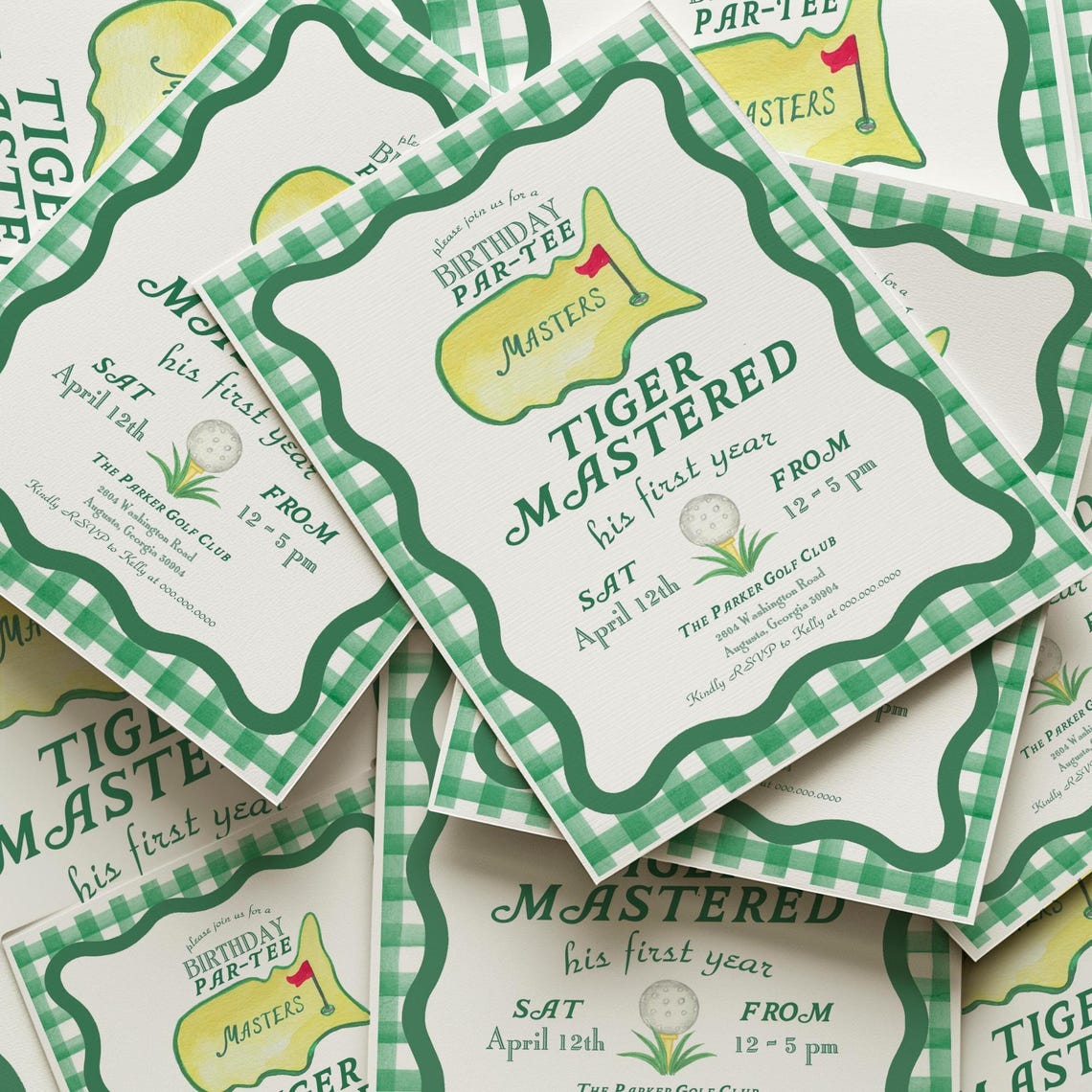 Masters Golf First Birthday Invitation | Masters Party Theme | Golf ...