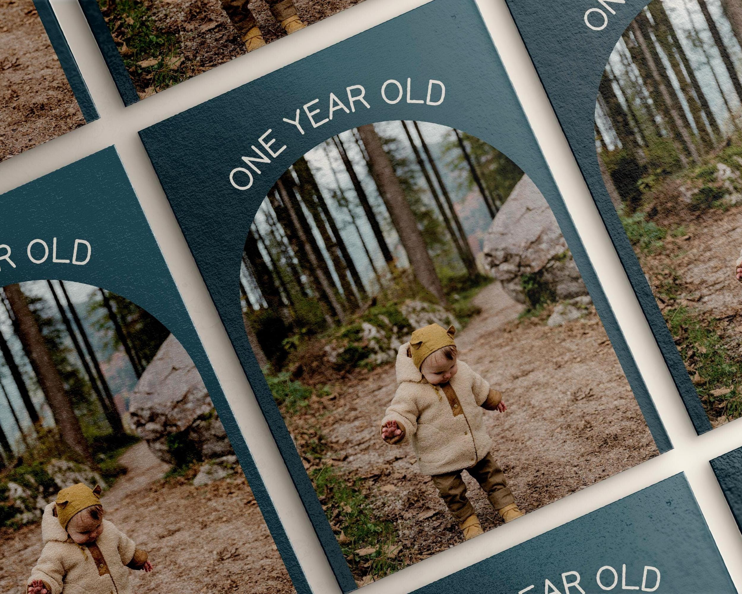 ONE Great Adventure Birthday Photo Invitation | Forest Mountains Nature ...